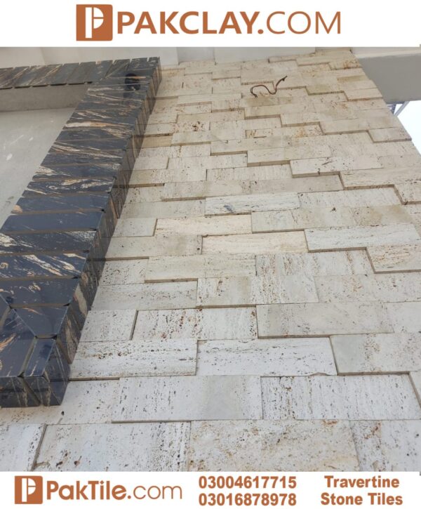 Travertine Clad Stone Tiles - Khaprail Tiles